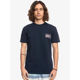 Quiksilver T-Shirt »Echoes In Time« Navy Blazer M M Stoff: Leichter Baumwolljersey