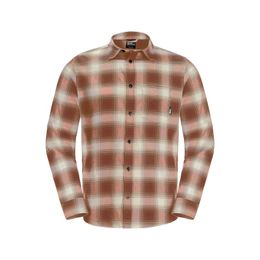 Jack Wolfskin Flanellhemd »WANDERWEG SHIRT M« intense-rust S (48) - Normalgrößen Normalgrößen S (48) Flanellhemd