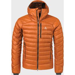 Schöffel SCHÖFFEL Outdoorjacke »Down Jacket Tschierval M« mit Kapuze 5845 - gelb 56 56 Extrem leicht