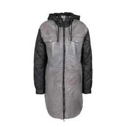 Freaky Nation Ledermantel »Alpin Parka-FN« grau S (36) S (36) Wattierte Parka aus Materialmix