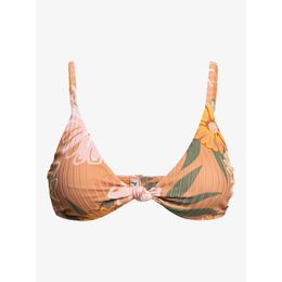 Roxy Triangel-Bikini-Top »Love The Surf Knot« Toasted Nut Bloom Boogie S M - Cup B Cup B M Kollektion: Roxy Love
