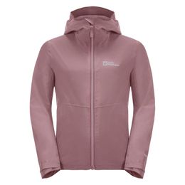 Jack Wolfskin Regenjacke »JWP SHELL K« mit Kapuze ash-mauve 116 116 Lleichte Regenjacke für Kinder