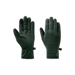Jack Wolfskin Fleecehandschuhe »REAL STUFF GLOVE« black-olive M M Leichte, warme Fleece-Handschuhe