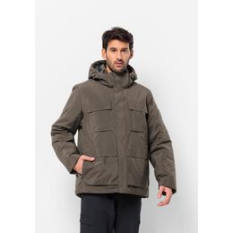 Jack Wolfskin Winterjacke »TEXTOR UTILITY JKT M« mit Kapuze cold-coffee XL (54/56) XL (54/56) Wärmende Primaloft-Füllung