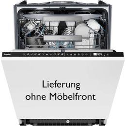 Haier vollintegrierbarer Geschirrspüler I-PRO SHINE SERIE 4 »XI 6B0M3PDB« 16 Maßgedecke silberfarben Automatische Türöffnung