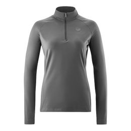 Gonso Radtrikot »Essential Jersey Longsleeve W« Damen Fahrradtrikot langarm, Midlayer Trikot schwarz 50 50 Körpernahe Passform