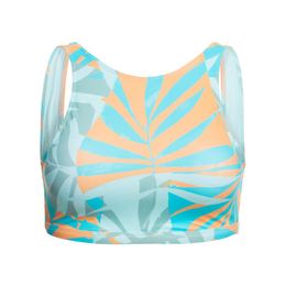 Roxy Crop-Bikini-Top »Pro The Pop Up« Blue Surf All Palmed Out S - Cup B Cup B S Material: Mischgewebe aus recyceltem...