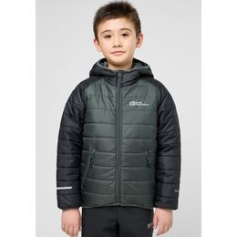 Jack Wolfskin Outdoorjacke &raquo;ZENON JACKET K&laquo; mit Kapuze slategreen-black 140 140 Leichte Isolationswinterjacke f&uuml;r Kinder