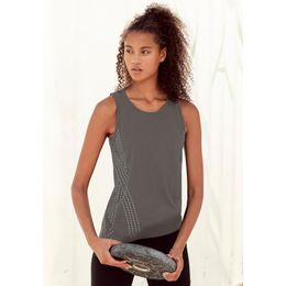active by Lascana LASCANA ACTIVE Funktionsshirt mit optischem Reflektorprint taupe XS (32/34) XS (32/34) Longtop mit optisch reflektierenden Druck