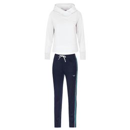 TRIGEMA Sweatshirt »Bequemes Basic Homewear Set« weiss S S Leichte Sweat-Qualität