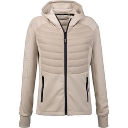 DEPROC Active Strickfleecejacke &raquo;ELMCOURT V WOMEN&laquo; auch in Gro&szlig;en Gr&ouml;&szlig;en erh&auml;ltlich beige 36 (S) 36 (S) Hybridjacke im au&szlig;ergew&ouml;hnlichen Materialmix