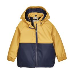 FIRST INSTINCT BY Killtec Outdoorjacke »FIOS 24 MNS JCKT« dunkelgelb 122/128 122/128 Regenjacke mit abknöpfbarer Kapuze für die Kleinsten