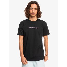 Quiksilver T-Shirt »Omni Font« Black L L Stoff: leichter Baumwoll-Jersey
