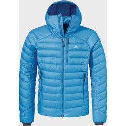 Schöffel SCHÖFFEL Outdoorjacke »Down Jacket Tschierval M« mit Kapuze 8275 - blau 56 56 Extrem leicht