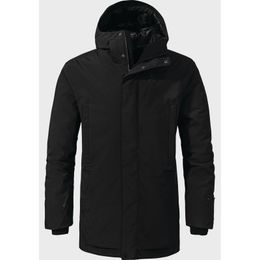 Schöffel SCHÖFFEL Langjacke »Urban Ins Parka Style Crivat MNS« mit Kapuze 9990 - schwarz 50 50 Wasserdicht & atmungsaktiv dank 2-Lagen VENTURI Membrane