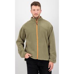DEPROC Active Fleecejacke &raquo;WAWA BAY&laquo; auch in gro&szlig;en Gr&ouml;&szlig;en erh&auml;ltlich olive S (48) S (48) Fleecejacke mit Stehkragen aus funktionalem Superfleece