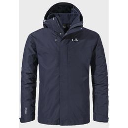 Schöffel SCHÖFFEL Doppeljacke »Hiking 3in1 Jacket Style Okere MNS« mit Kapuze 8820 - blau 52 52 Wasserdicht & atmungsaktiv dank 2-Lagen VENTURI Membrane