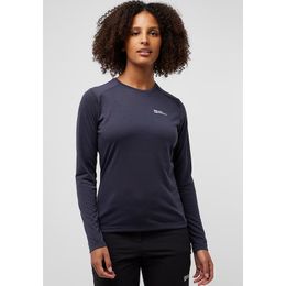 Jack Wolfskin Langarmshirt »VONNAN LS T W« graphite L (42/44) L (42/44) Leicht