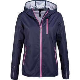 Lpo Damen LPO Softshelljacke &raquo;MECATINA PEAK II WOMEN&laquo; mit abnehmbarer Kapuze blau 40 (M)