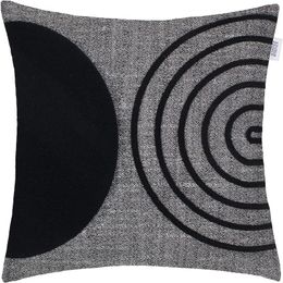 Schöner Wohnen Kollektion SCHÖNER WOHNEN-KOLLEKTION Dekokissen »Boho« mit Quasten, 45x45 cm schwarz/anthrazit/schiefer + gemustert Obermaterial: 80% Polyester, 20% Leinen...