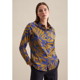 Seidensticker Hemdbluse &raquo;Schwarze Rose&laquo; Langarm Kragen Druck gelb XXL(44) XXL(44) Passform: Regular