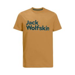 Jack Wolfskin T-Shirt »BRAND T M« mustard M (50) M (50) Leichtes T-Shirt aus Bio-Baumwolle
