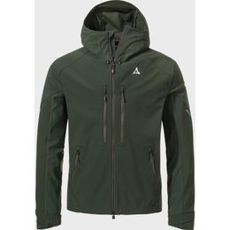 Schöffel SCHÖFFEL Outdoorjacke »Softshell Jacket Matrei M« mit Kapuze 6965 - grün 46 46 Hohe Atmungsaktivität und Feuchtigkeitstransport
