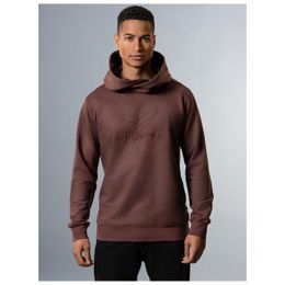 TRIGEMA Kapuzensweatshirt »Kapuzenpullover mit großem 3D-Motiv« kastanie M M Sweat-Qualität