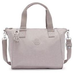 Kipling Basic Eyes Wide Open Amiel Medium Handbag Grey Gris