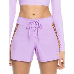 Roxy Boardshorts »Throw Back« lila M M Material 4-Wege-Stretchgewebe aus...