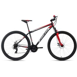 KS-Cycling KS CYCLING Mountainbike &raquo;Xtinct&laquo; 21 Gang Shimano Tourney Schaltwerk Kettenschaltung f&uuml;r Herren, Kettenschaltung schwarz+rot