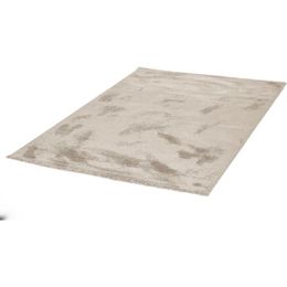 Dekowe Teppich &raquo;Blanche&laquo; rechteckig 20 mm H&ouml;he Kurzflor, Uni Farben, leichter Glanz, weiche Qualit&auml;t, Wohnzimmer beige Obermaterial: 100%...
