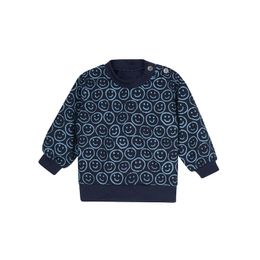 TRIGEMA Sweatshirt »Sweatshirt mit fröhlichem Smiley-Muster« navy 92 92 Leichte Sweat-Qualität