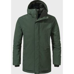 Schöffel SCHÖFFEL Langjacke »Urban Ins Parka Style Crivat MNS« mit Kapuze 6965 - grün 56 56 Wasserdicht & atmungsaktiv dank 2-Lagen VENTURI Membrane