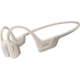 Aftershokz SHOKZ Sport-Kopfhörer »OpenRun Pro« Bluetooth Noise-Cancelling beige Bis zu 10 Stunden Musikwiedergabe und Anrufe