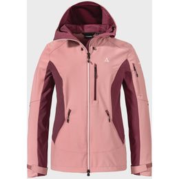 Schöffel SCHÖFFEL Outdoorjacke »Softshell Jacket Matrei L« mit Kapuze 3465 - pink 38 38 Hohe Atmungsaktivität und Feuchtigkeitstransport
