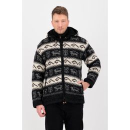DEPROC Active Strickfleecejacke »LHOTSE MEN« mit Kapuze und weichem Fleece gefüttert grau S (48) S (48) Sehr aktuelle Herren Strickjacke &...
