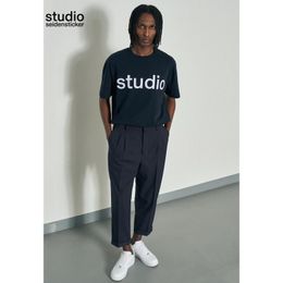 STUDIO SEIDENSTICKER T-Shirt »Studio« Kurzarm Rundhals Druck navy L L Passform: Regular