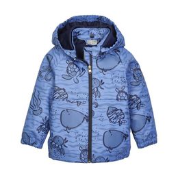 FIRST INSTINCT BY Killtec Outdoorjacke »FIOS 25 MNS JCKT« blau 110/116 110/116 Regenjacke mit abknöpfbarer Kapuze für die Kleinsten