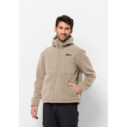 Jack Wolfskin Fleecejacke &raquo;FELSLICHT HOODED JKT M&laquo; mit Kapuze anis L (52) L (52) Leichte Sherpa Fleecejacke