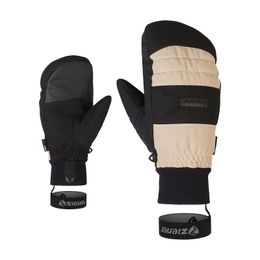 Ziener F&auml;ustlinge &raquo;GENDON AS MITTEN&laquo; hellbeige 10.5 10.5 l&auml;ssiger Skif&auml;ustling f&uuml;r Herren