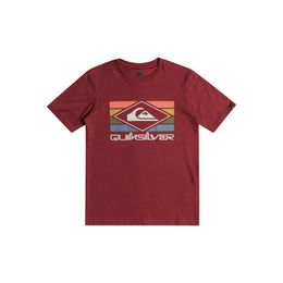 Quiksilver T-Shirt »Qs Rainbow« Tibetan Red 12(148-156cm) 12(148-156cm) Stoff: Baumwoll-Jersey-Stoff [160 g/m2]