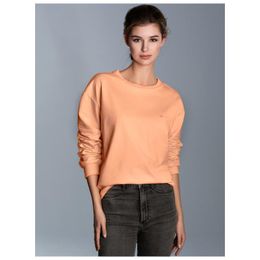 TRIGEMA Sweatshirt &raquo;D&uuml;nnes Sweatshirt&laquo; apricot M M Leichte Sweat-Qualit&auml;t