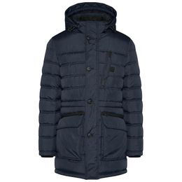 Bugatti Herren Bugatti Parka mit Kapuze mit abtrennbarer Kapuze blau 50