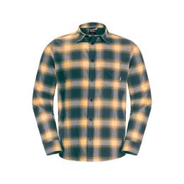 Jack Wolfskin Flanellhemd »WANDERWEG SHIRT M« teal L (52) - Normalgrößen Normalgrößen L (52) Flanellhemd