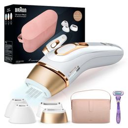 Braun IPL-Haarentferner »Silk-expert Pro 5 PL5347« 400.000 Lichtimpulse für dauerhaft sichtbare Haarentfernung für Damen und Herren goldfarben IPL...