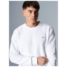 TRIGEMA Sweatshirt &raquo;Sweatshirt in Waffeloptik&laquo; weiss S S Klassischer Schnitt