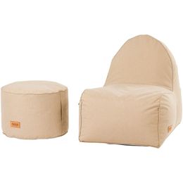siena GARDEN Sitzsack &raquo;FLOW.U Round &Oslash;60cm*H40cm&laquo; Indoor & Outdoor, in verschiedenen Farben erh&auml;ltlich icedcoffee