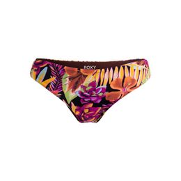 Roxy Bikini-Hose »Printed Beach Classics« Anthracite Hot Tropics Swim Ax M - US-Größen US-Größen M Umweltfreundliches Material: Weicher,...