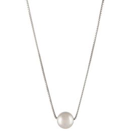 UNIKE JEWELLERY Kette mit Anhänger »CLASSY PEARL, UK.CL.1202.0014« mit Perle (synth.) silberfarben-weiß Schicker Halsschmuck für Damen von der...